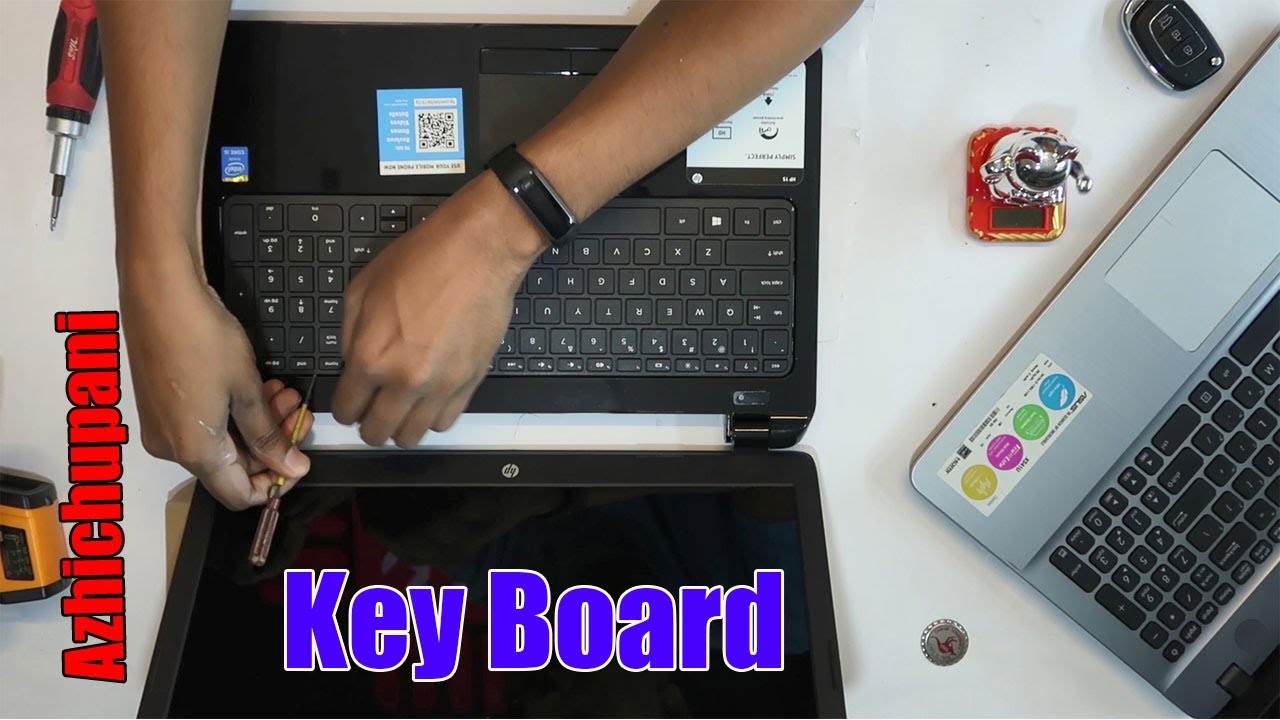 HP-15 Laptop Key Board replacement - How to - YouTube