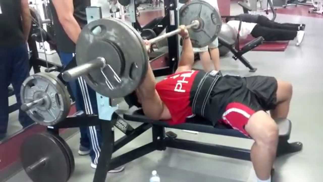 Big O Bench Press 265 - YouTube