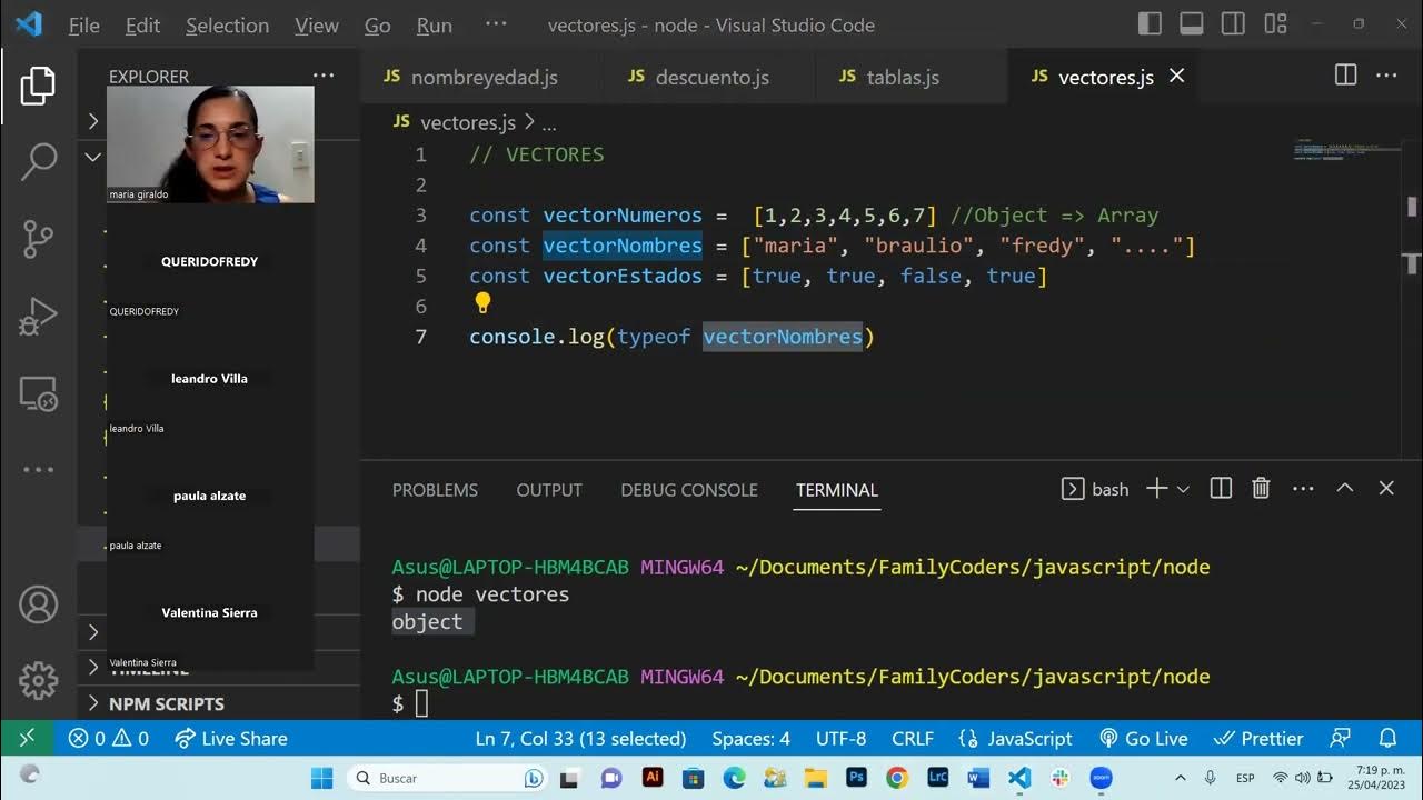 Curso Desarrollo Web Frontend - clase 70: js vectores - YouTube
