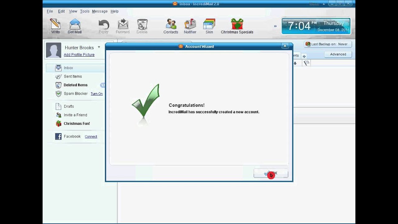 How to Set up an Email Account on IncrediMail 2.0.2 - YouTube