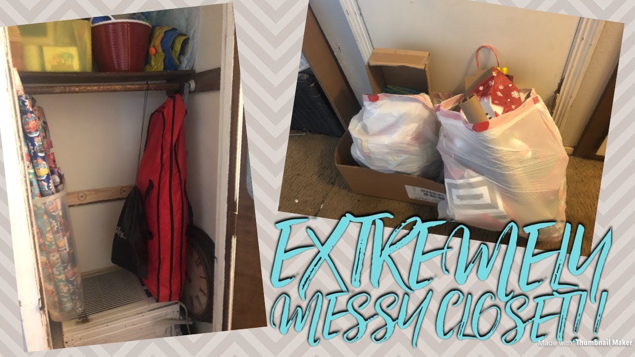 SUPER MESSY CLOSET | Throw It Out Thursday | Collab W ...