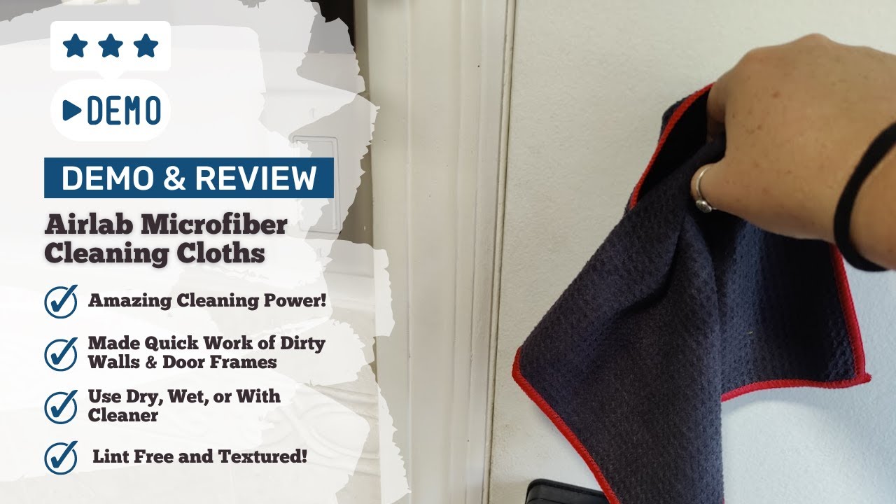 The best microfiber cleaning cloths I've ever used? Airlab waffle weave ...