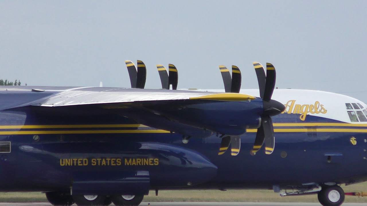 share Close ups of The Blue Angels new Fat Albert C130J exiting GRE ...