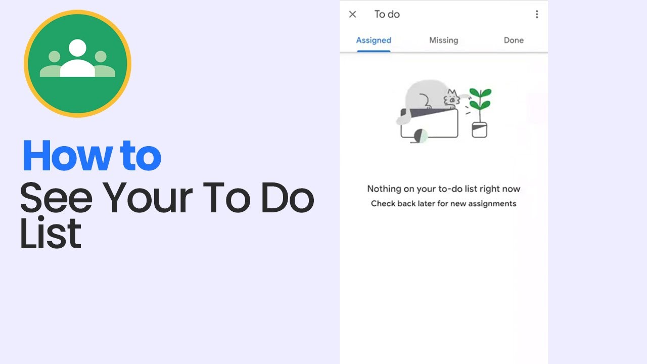 How to See Your To Do List on Google Classroom - YouTube