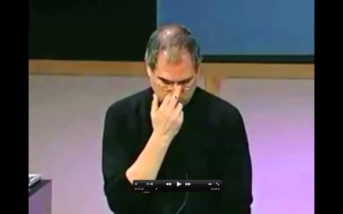 Steve Jobs Sticks Rude Finger - YouTube