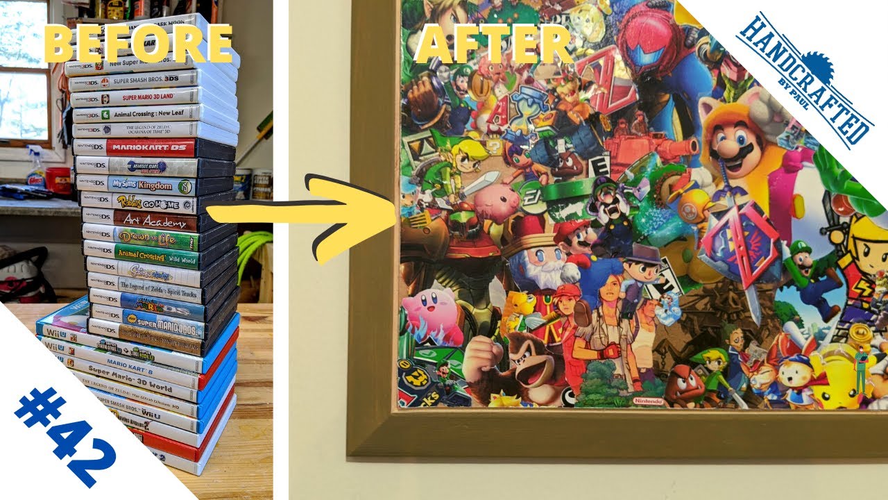 I turned my old game cases into WALL ART! Ep. #42 - YouTube