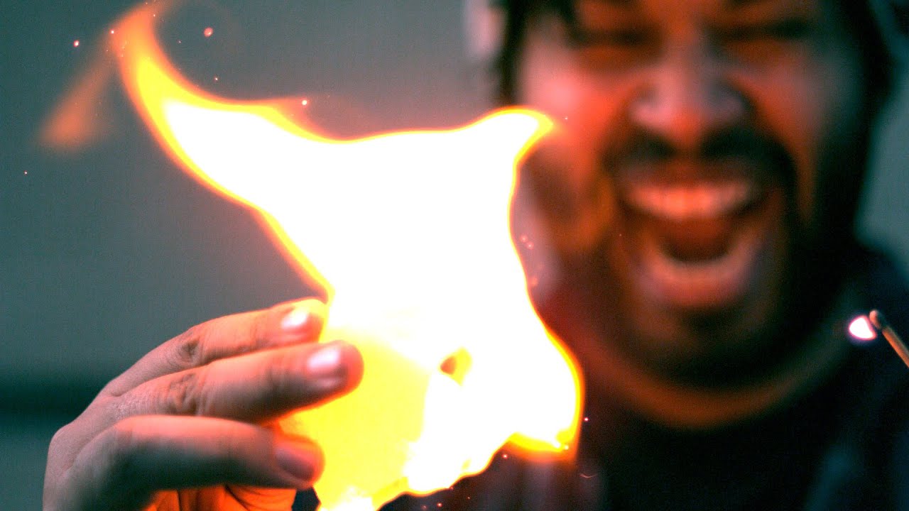 Burning Flash Paper in Slow-Mo