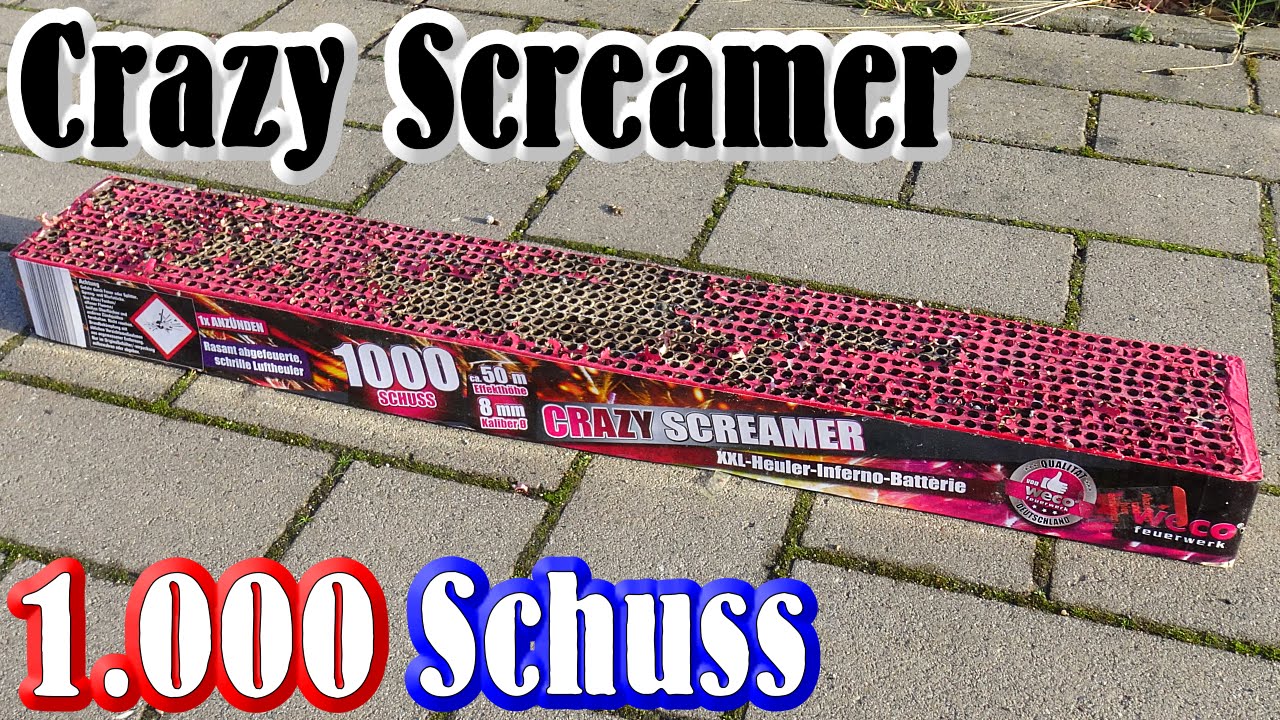 Weco Crazy Screamer 1000 Schuss von LIDL [Full HD] - YouTube