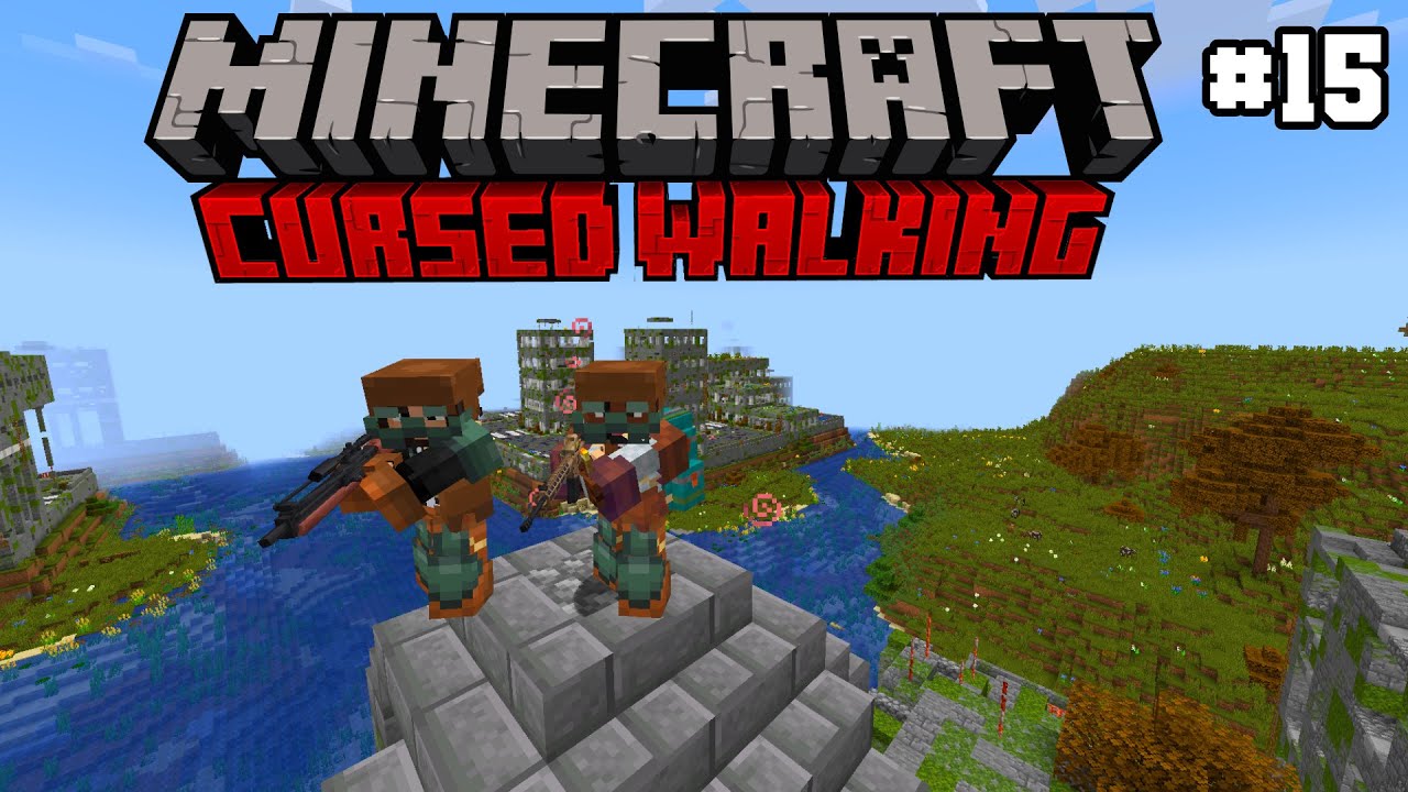 Muito tiro e zombie minecraft cursed walking #15 FT@pablodouglas4524 ...