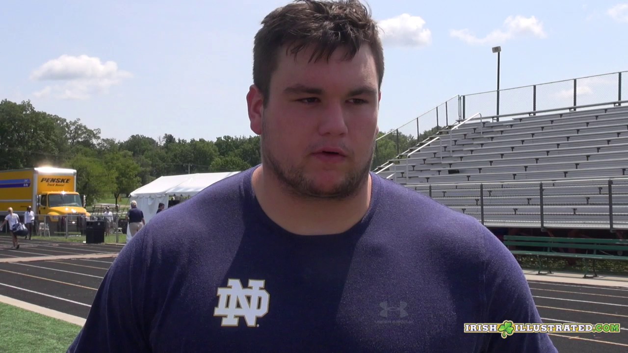 Quenton Nelson on defensive line gains - YouTube