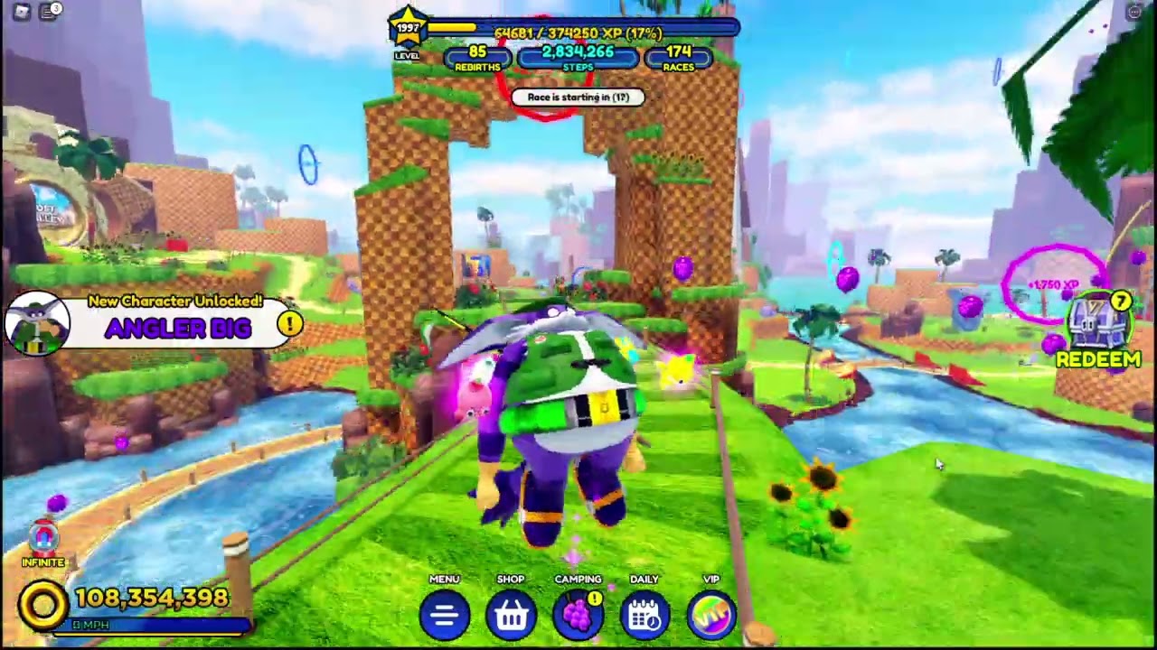 Unlocking Angler Big in Sonic Speed Simulator! - YouTube