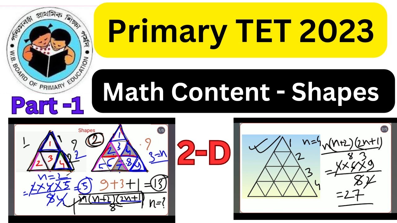Shapes math for primary TET 2023 | Primary TET 2023 math content shapes ...