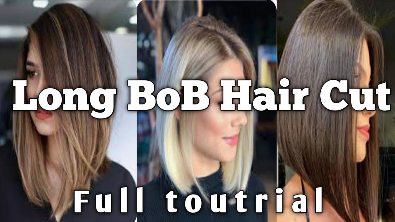Long BOB Hair cut/ bob hair cut long to short/ full toutrial - YouTube