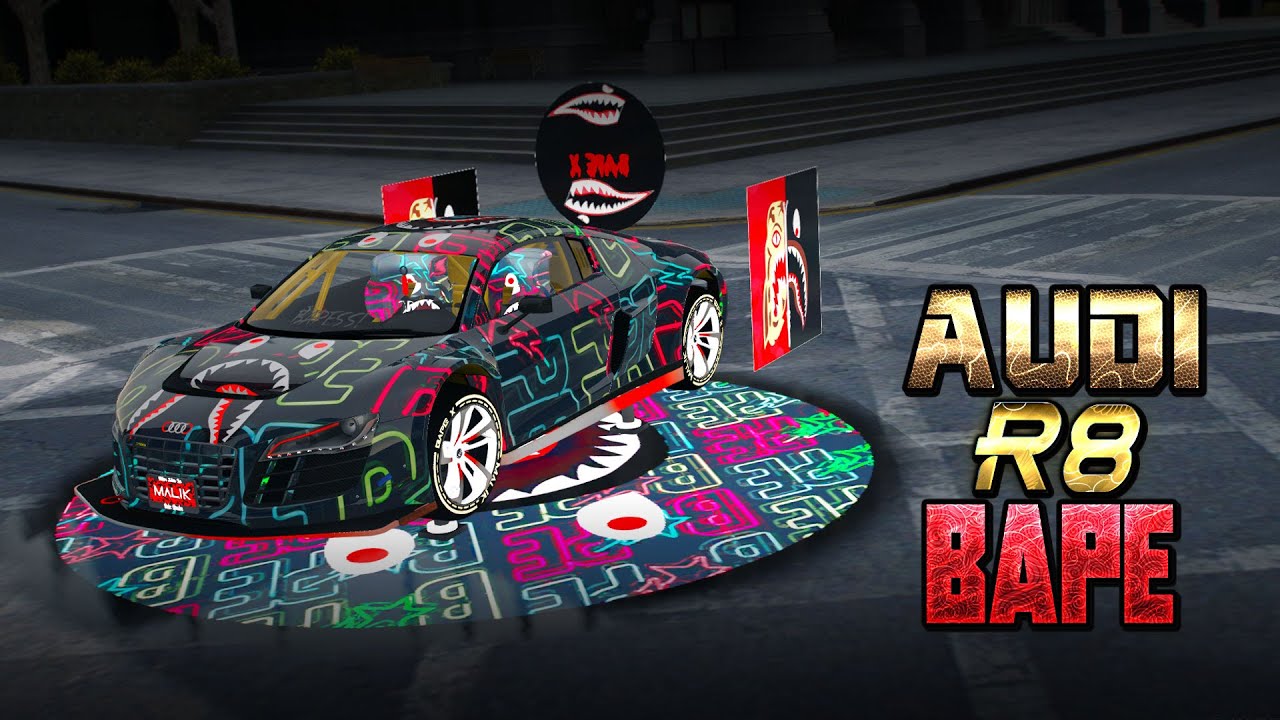 AUDI R8 Bape by MALIK [IRASHAIMASE] - YouTube