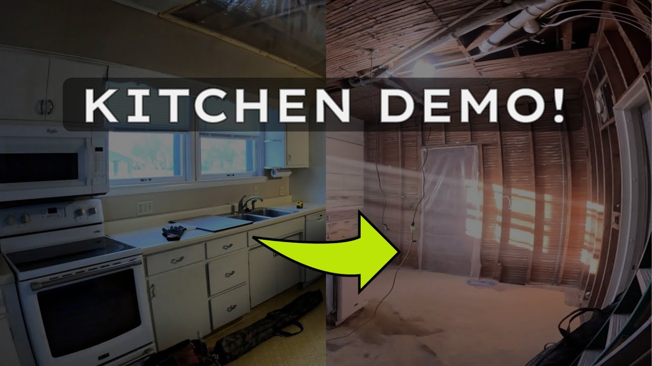 KITCHEN DEMO in 12 Minutes! - YouTube