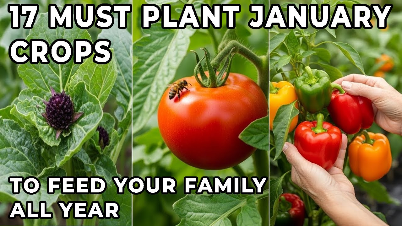 17 Must-Plant January Crops To Feed Your Family All Year 🌱🍅 - YouTube