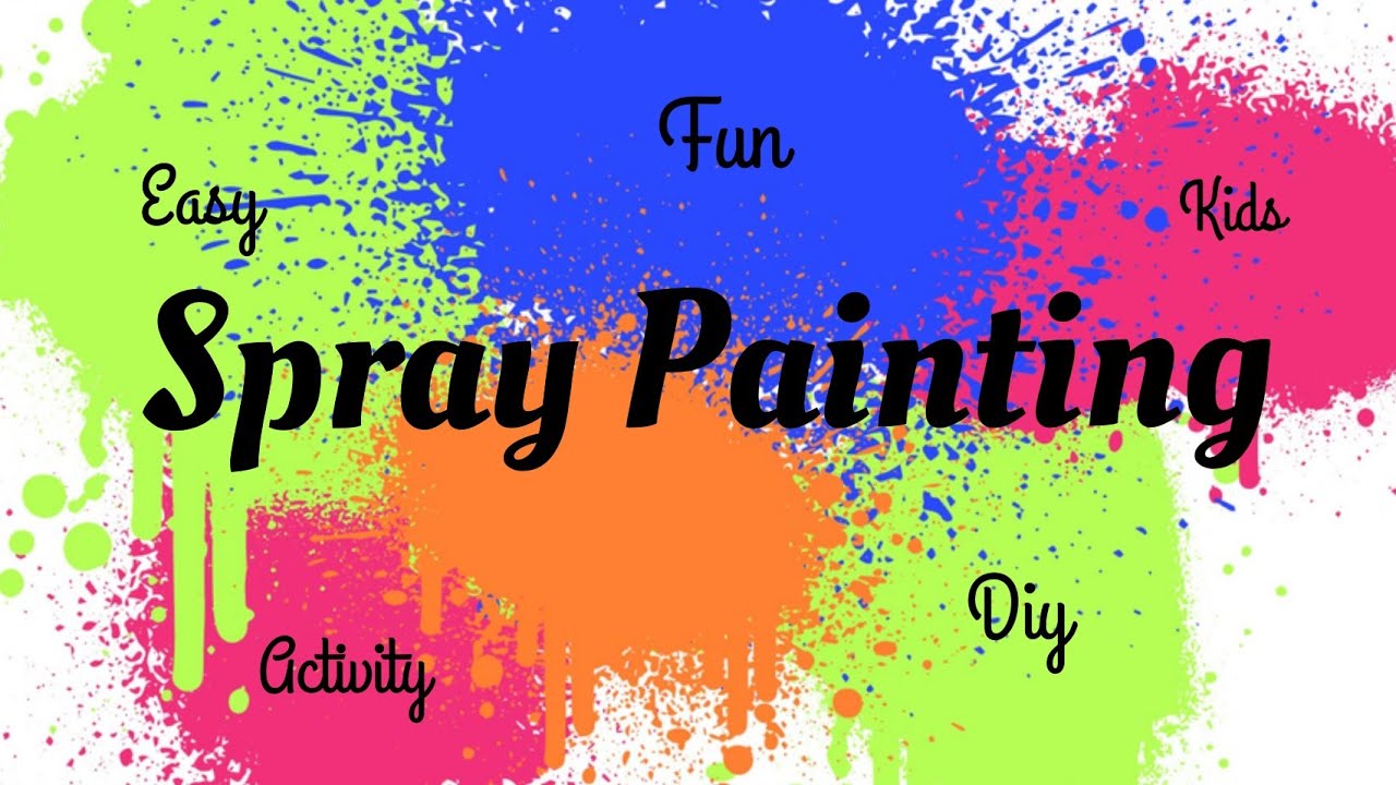 Spray Painting|Kids activity|Easy tutorial|Creativity - YouTube