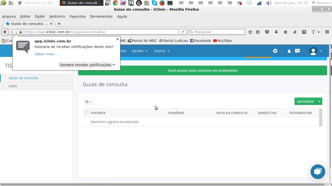 Como acessar as guias de consulta o sistema ICLINIC - YouTube