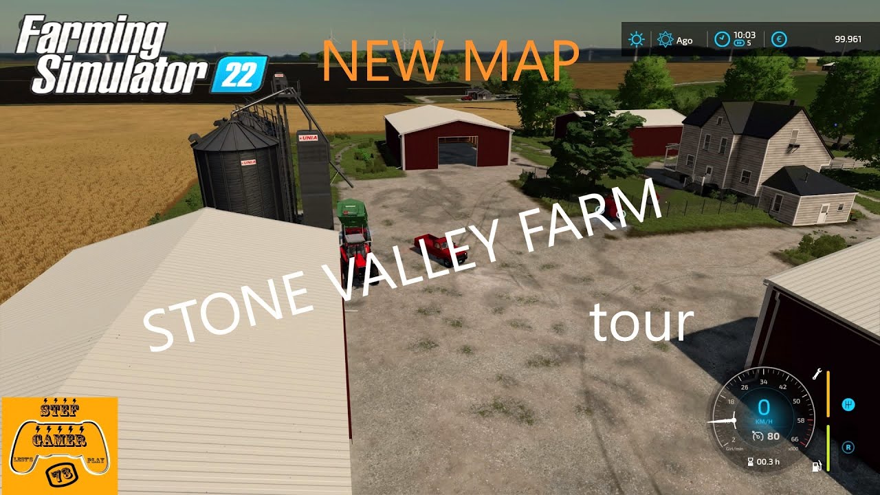 NEW MAP FS22 - Stone Valley farm - console/pc - Map tour - YouTube