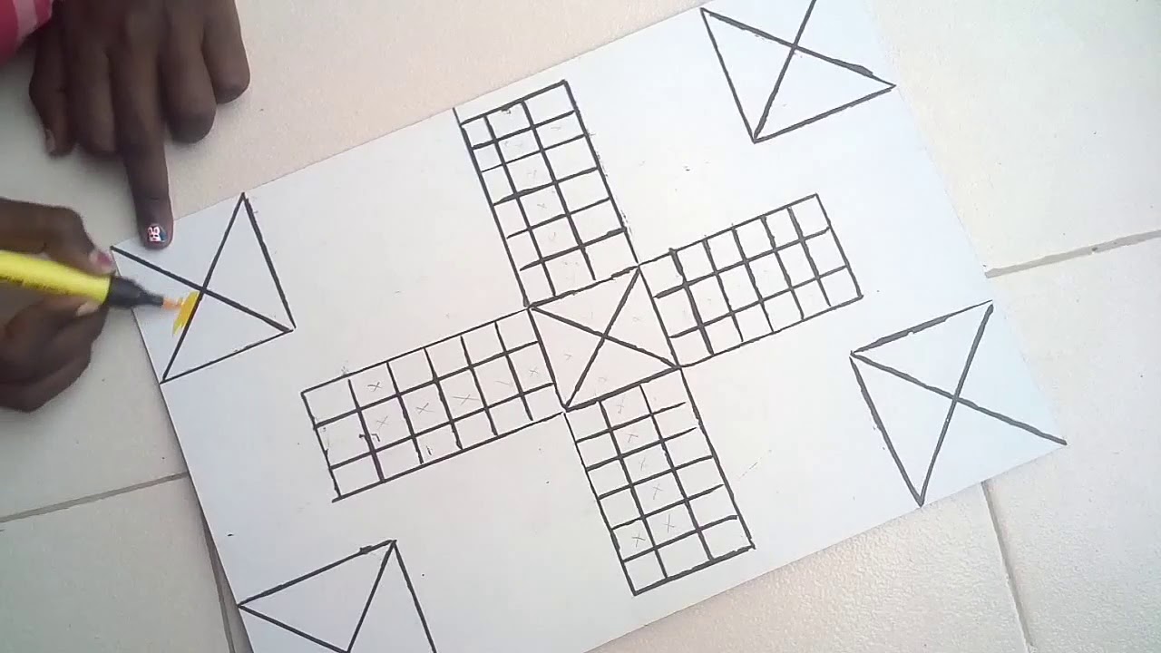 DIY LUDO IN QUARANTINE EASY GAME MAKING (LUDO) | CRAFTY AND BEAUTY ...