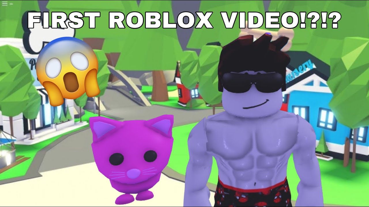 FIRST ROBLOX VIDEO?!?!? - YouTube
