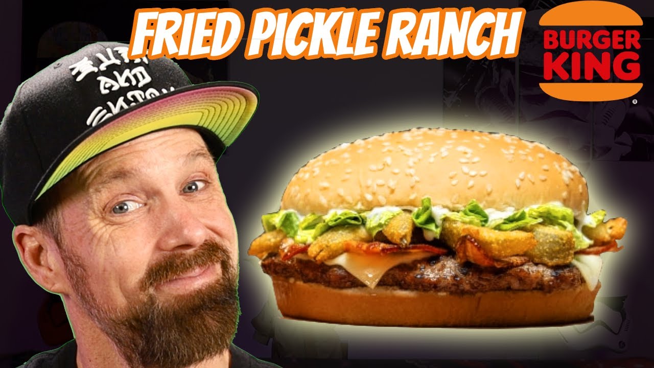 New Fried Pickle Ranch Whopper From Burger King - YouTube