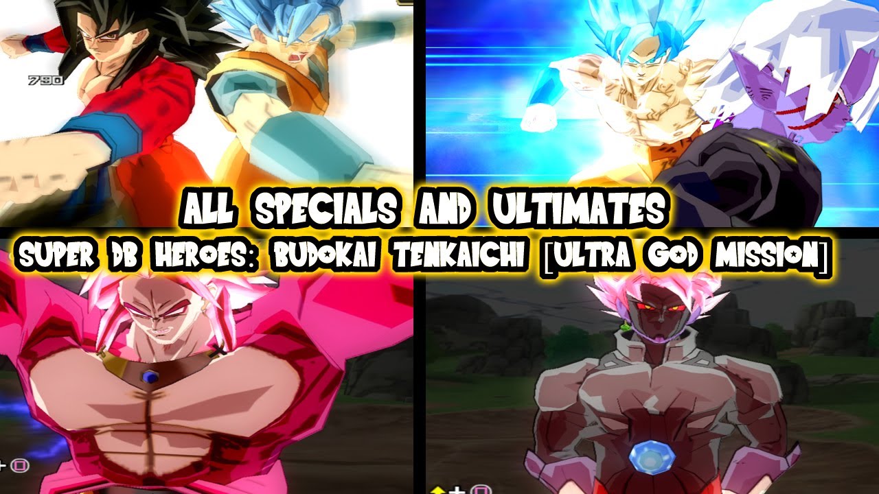 All Characters Specials & Ultimates | Super DB Heroes: Budokai ...
