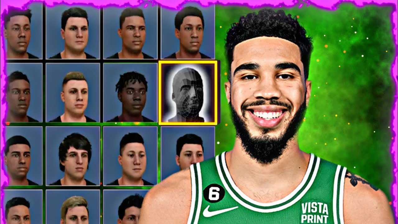 *BEST* How To Make Jayson Tatum Face Creation In NBA2k23 (CURRENT GEN ...