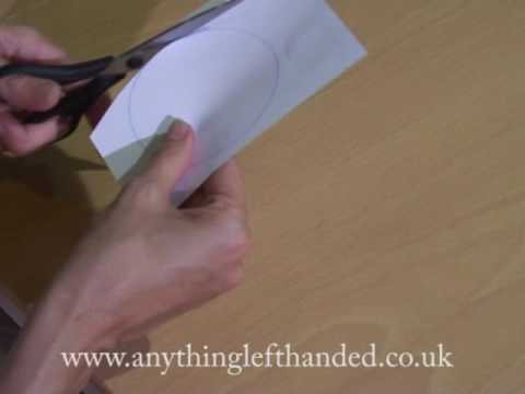 Left-handed scissors demonstration - YouTube