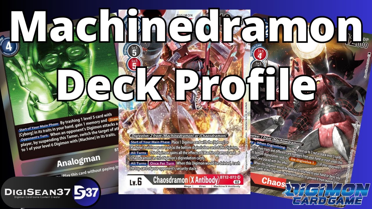 Machinedramon Deck Profile | Digimon Card Game | BT14 Blast ACE - YouTube