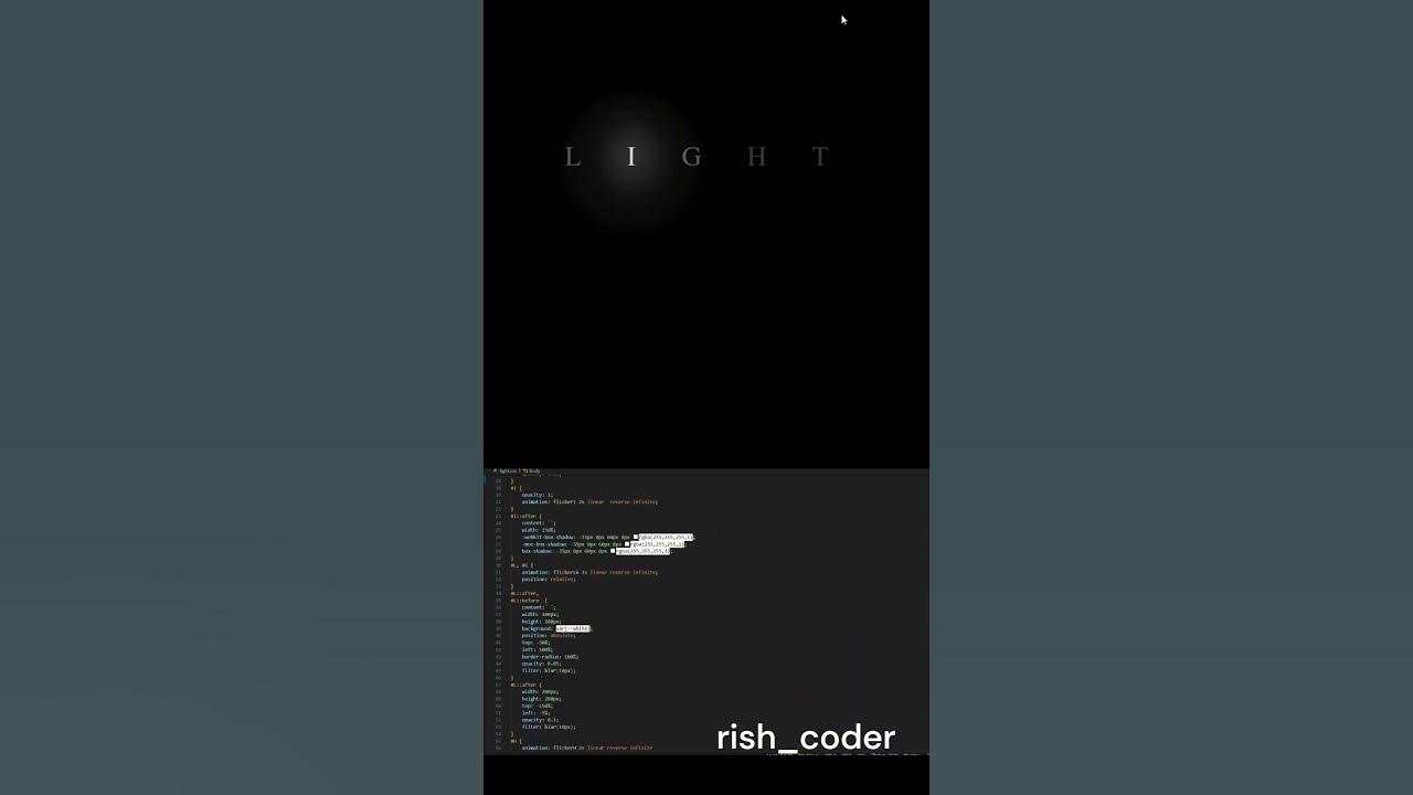 Flickering Light Webdesign Htmlcss Cssanimation Technology Csseffect Hovereffect Timeline