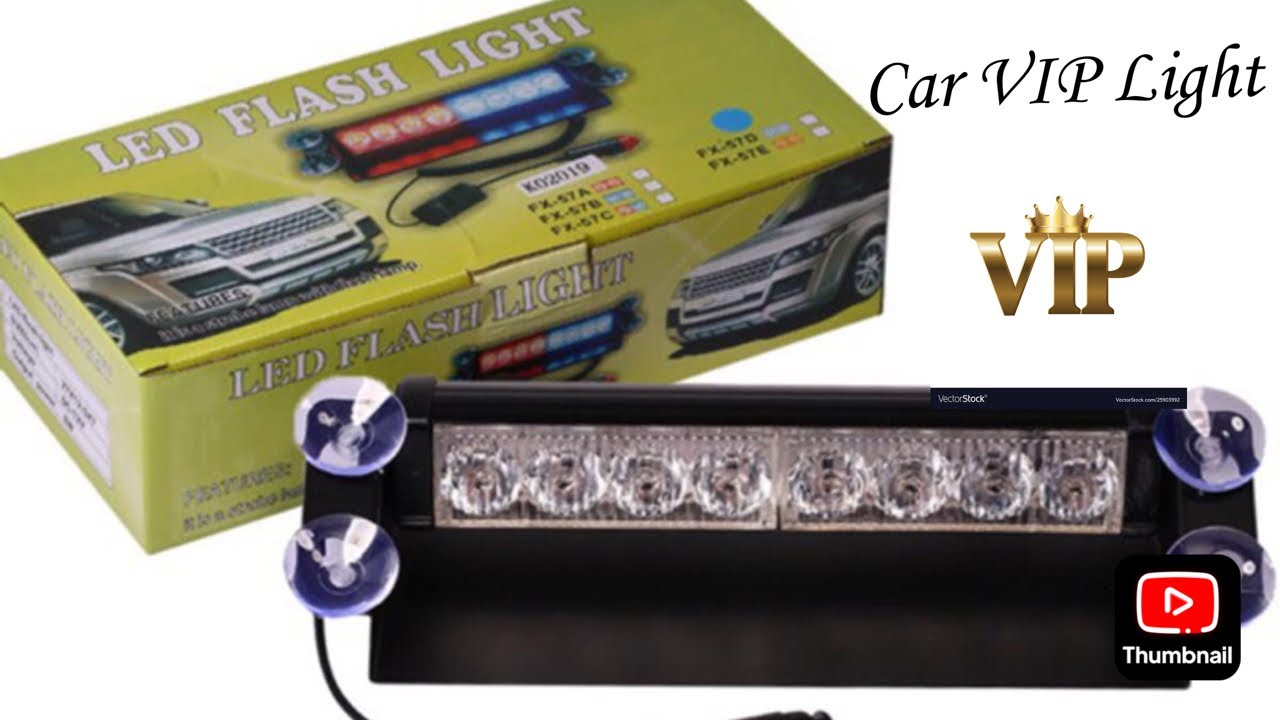 VIP Light 12V car 🚘 vehicle warning ⚠️ light - YouTube