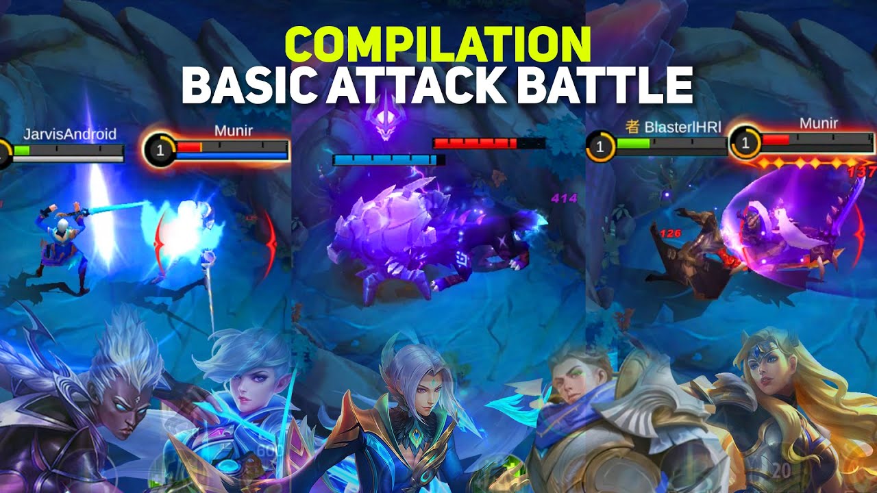 Hero Mobile Legends Battle Basic Attack Only - YouTube