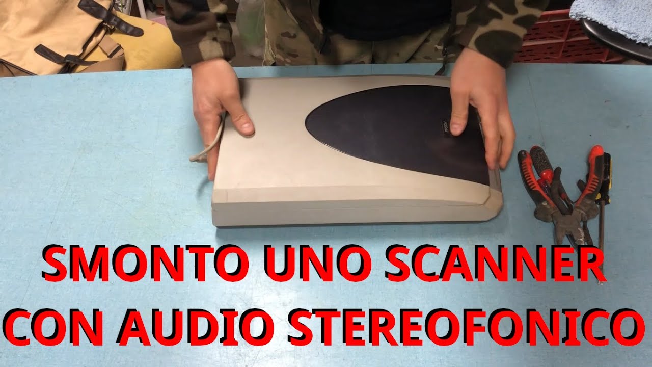 SMONTO un vecchio SCANNER per recuperare OGGETTI e COMPONENTI, con ...