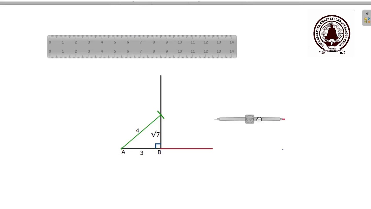 Draw a square of area 7 square centimetre. std9 ­ - YouTube