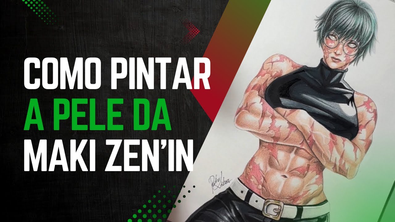 Como pintar pele de anime | Maki Zen’in (Jujutsu Kaisen) - YouTube