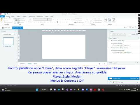 Articulate Export ve Ekran Ayarları