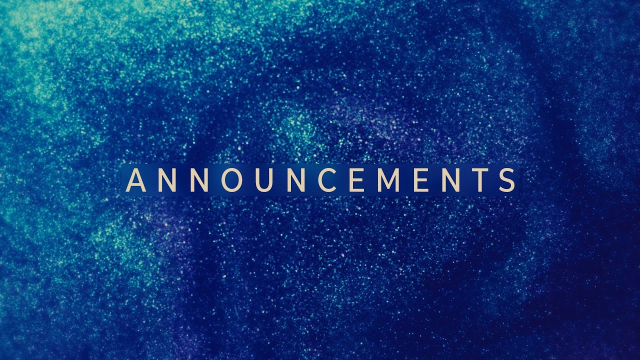 June 13 Announcements - YouTube