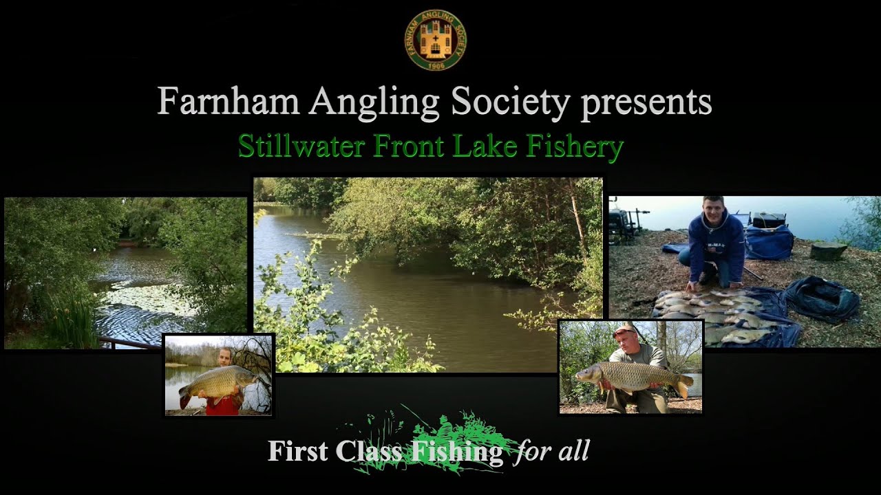 Farnham Angling Society Stillwater Front Lake fishery - YouTube