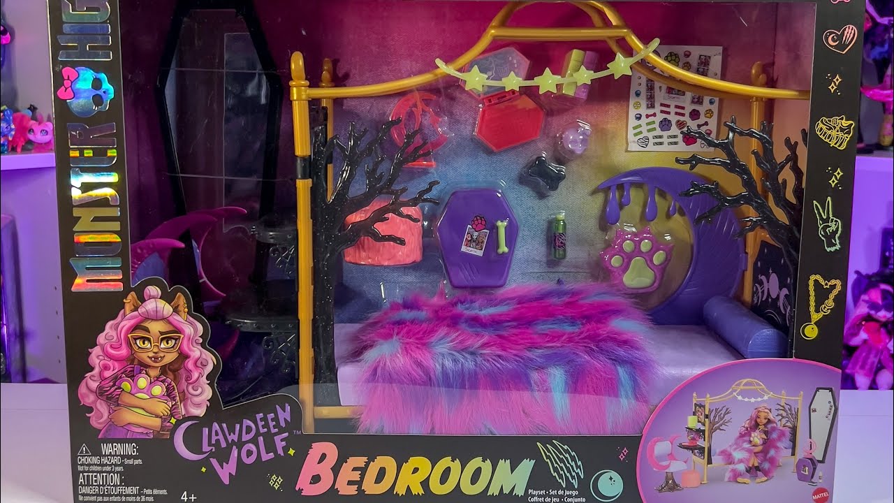 UNBOXING NEW MONSTER HIGH G3 CLAWDEEN WOLF BEDROOM SET! - YouTube