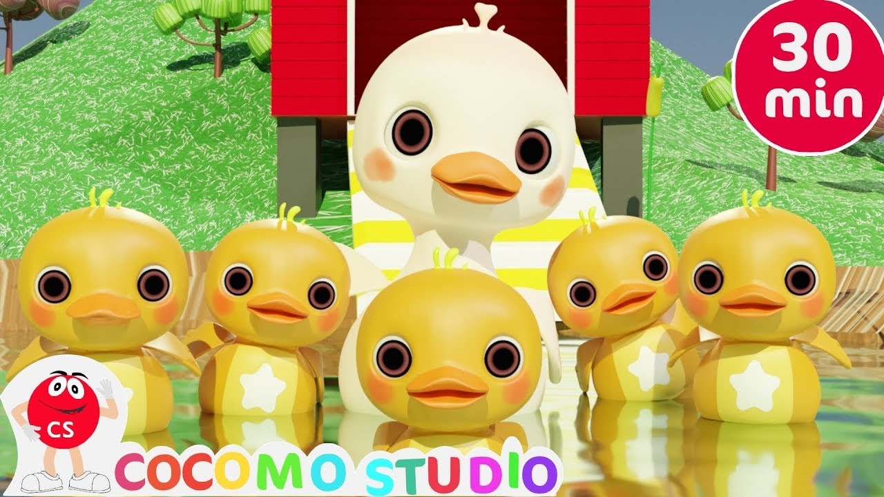 Five Little Ducks + More Nursery Rhymes and Kids Songs | 5 little ducks ...