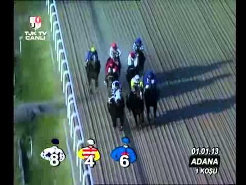 1 Ocak 2013 | Adana | 1. Koşu | Tjk TV