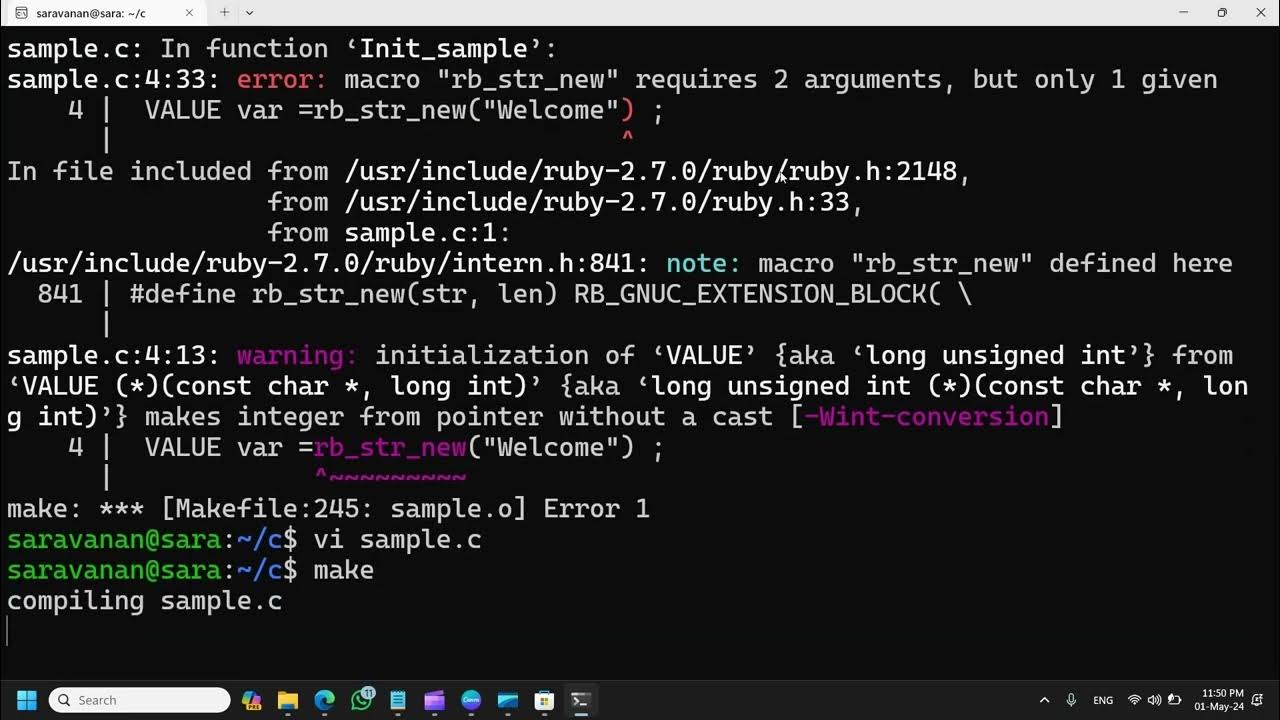 Extension ruby in c - YouTube