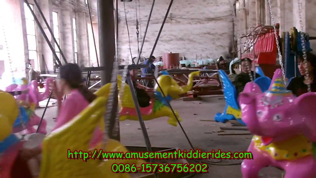 amusement kiddie rides flying elephant, kiddie rides rotary flying ...