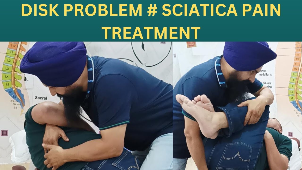 DISK PROBLEM # SCIATICA PAIN TREATMENT - YouTube