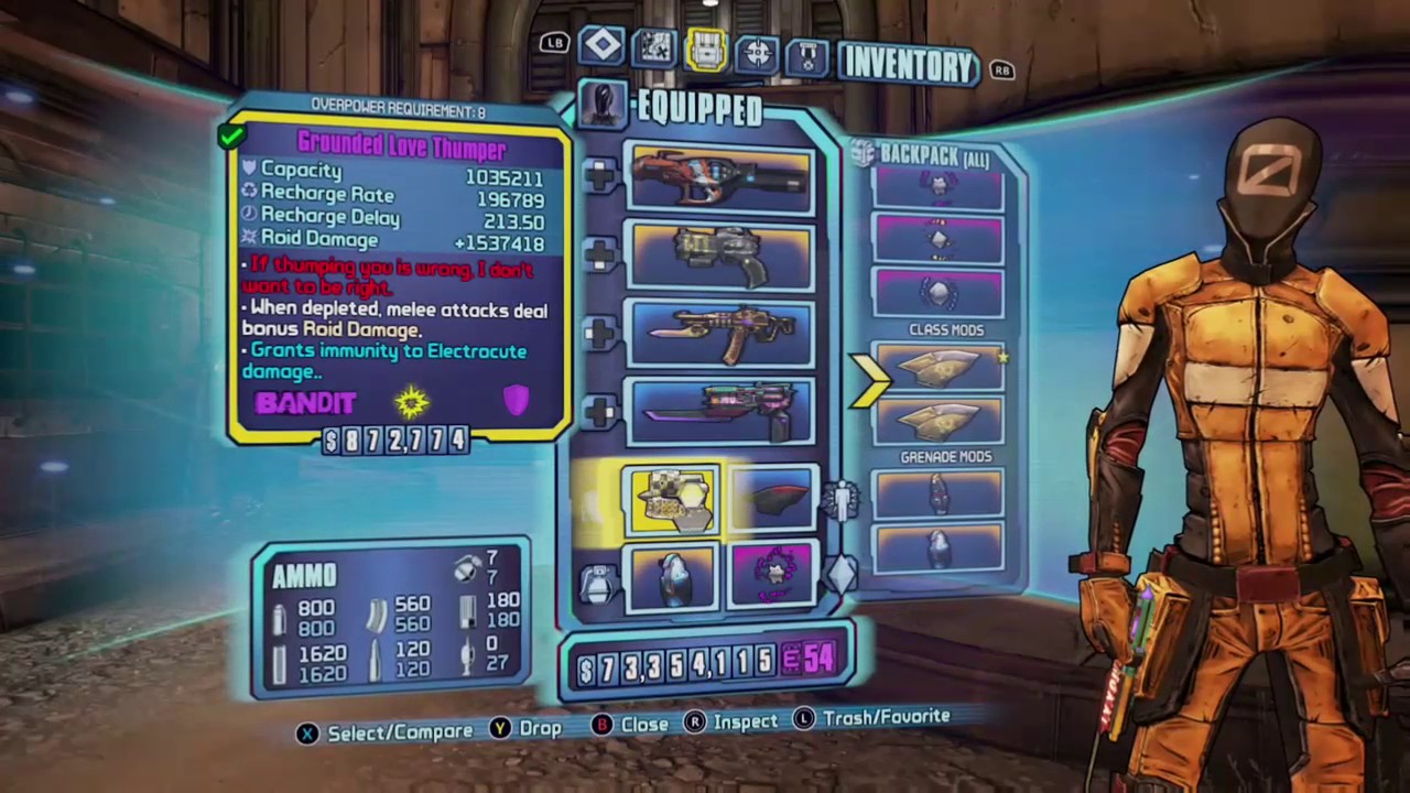 Borderlands 2 OP8 Melee Zero Build - YouTube