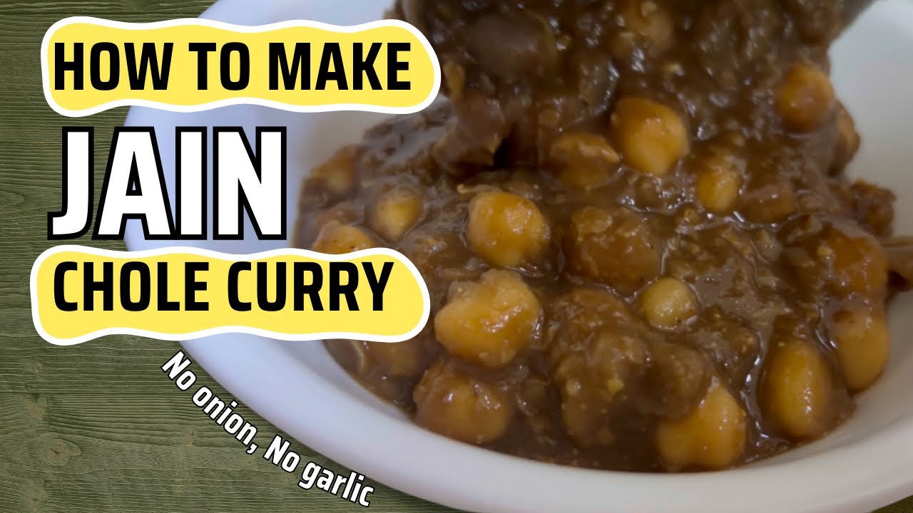 How to make Jain Chole Curry Recipe in Hindi | No Onion- Garlic chole ...