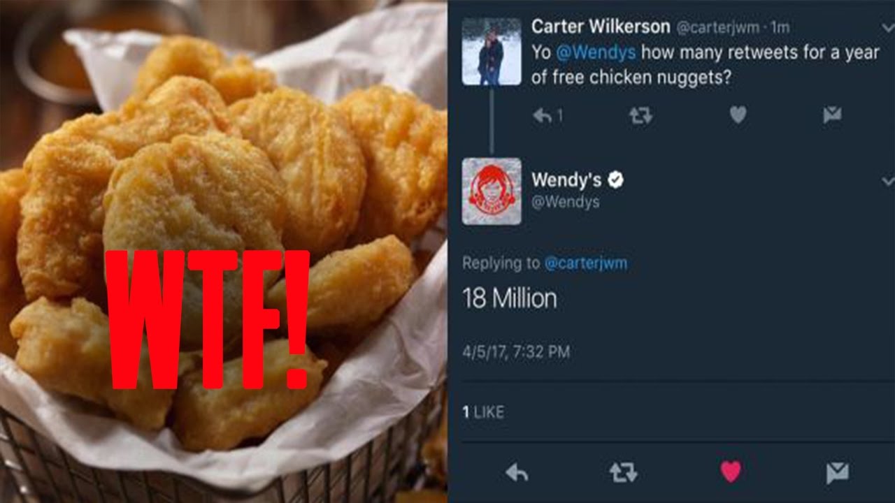 18 MILLION RETWEETS FOR FREE CHICKEN NUGGETS! - YouTube