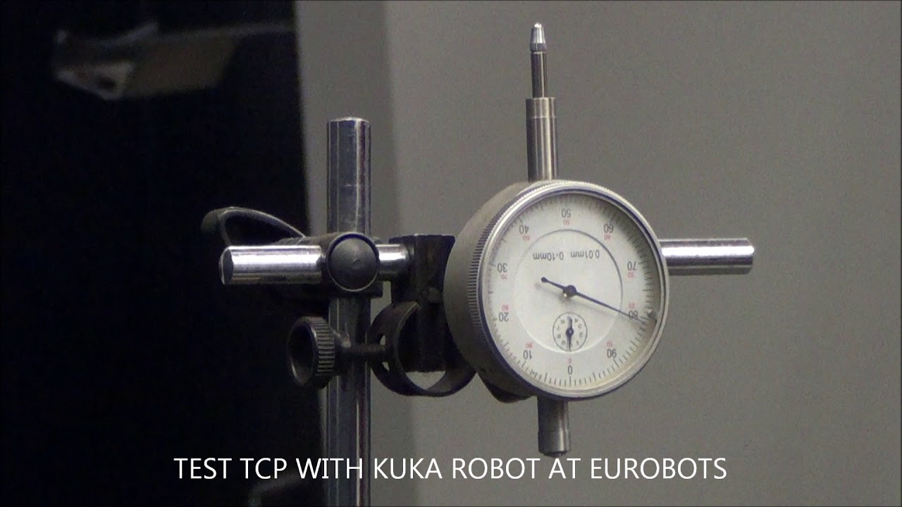 TEST TCP KUKA ROBOT AT EUROBOTS - YouTube