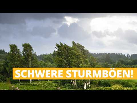 Wetter morgen: Regional Unwettergefahr durch schwere Sturmböen!